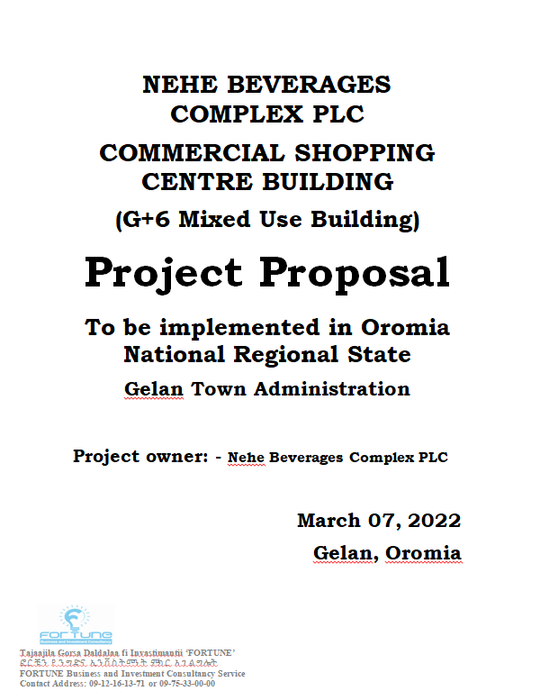 NEhe Beverages Complex PLC Commercial shopping center building